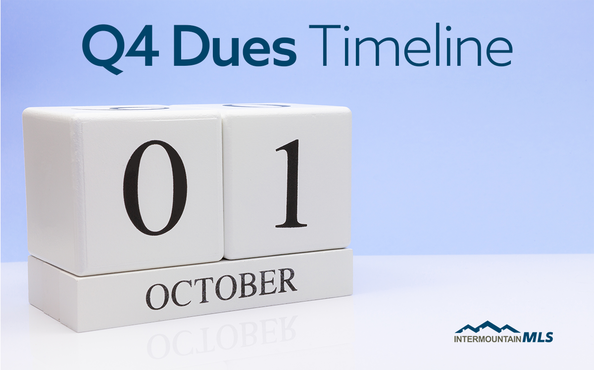 Q4 Dues Timeline – Intermountain MLS Blog